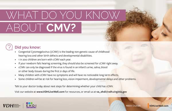 Congenital Cytomegalovirus (cCMV) - Early Hearing Detection