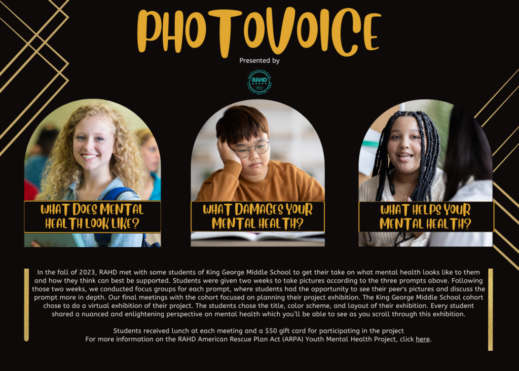 ARPA Youth Mental Health Photovoice Projects – Rappahannock