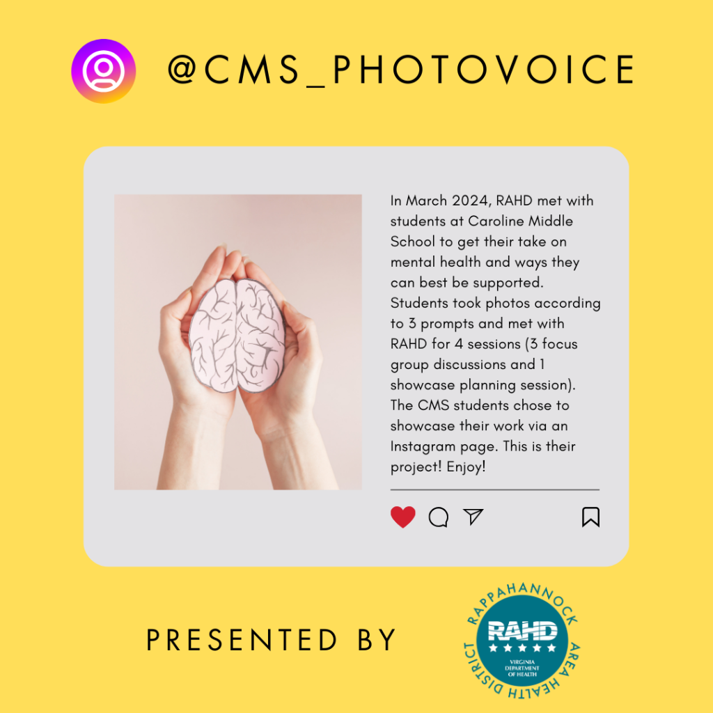 ARPA Youth Mental Health Photovoice Projects – Rappahannock