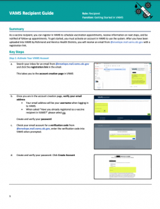How to register for an appointment in VAMS - Richmond City Health ...