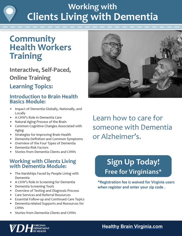 Working with Clients Living with Dementia - Brain Health Virginia