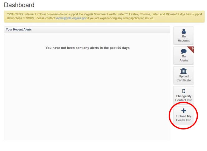 Vaccination Documentation – Medical Reserve Corps