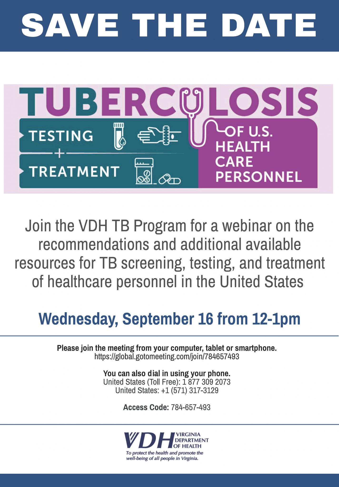 HCP Screening and Testing Webinar Flyer – Tuberculosis