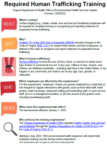 Human Trafficking - Environmental Health