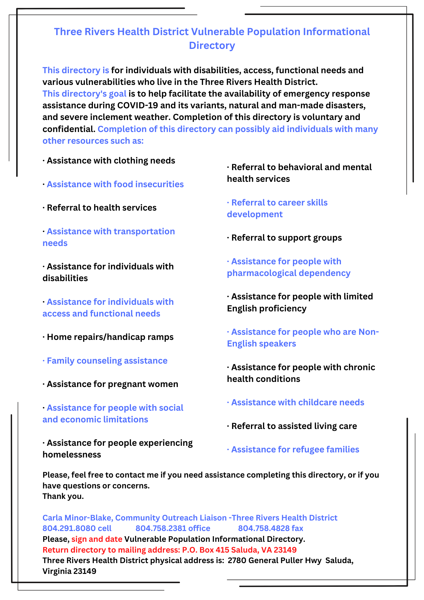 Emergency Preparedness and Response - Three Rivers Health District