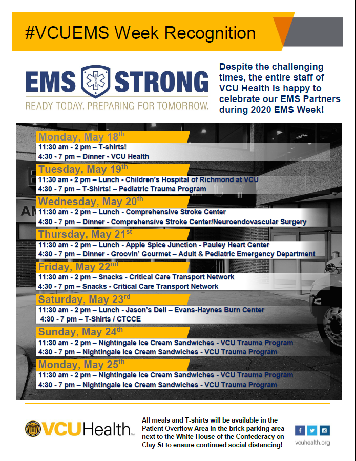 EMS Week 2020 - Discounts and Services - Emergency Medical Services