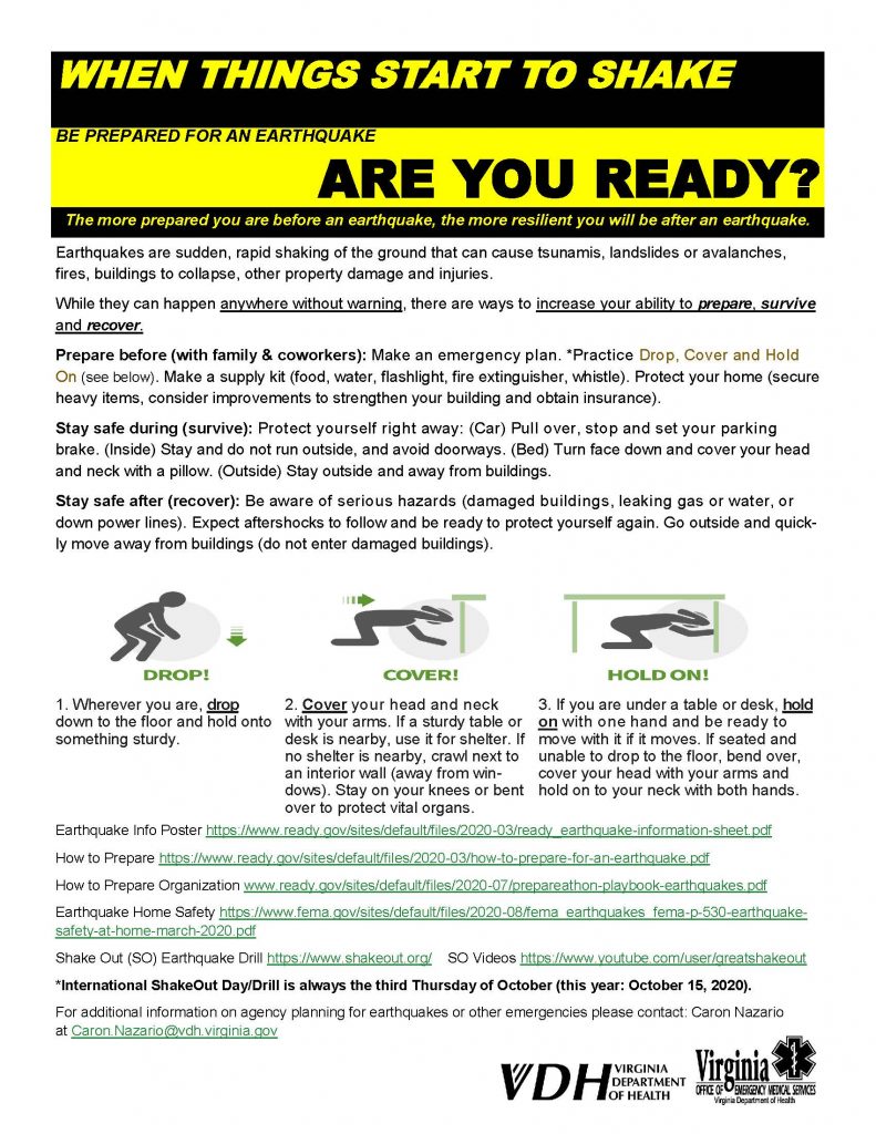 Earthquake Preparedness - Emergency Medical Services