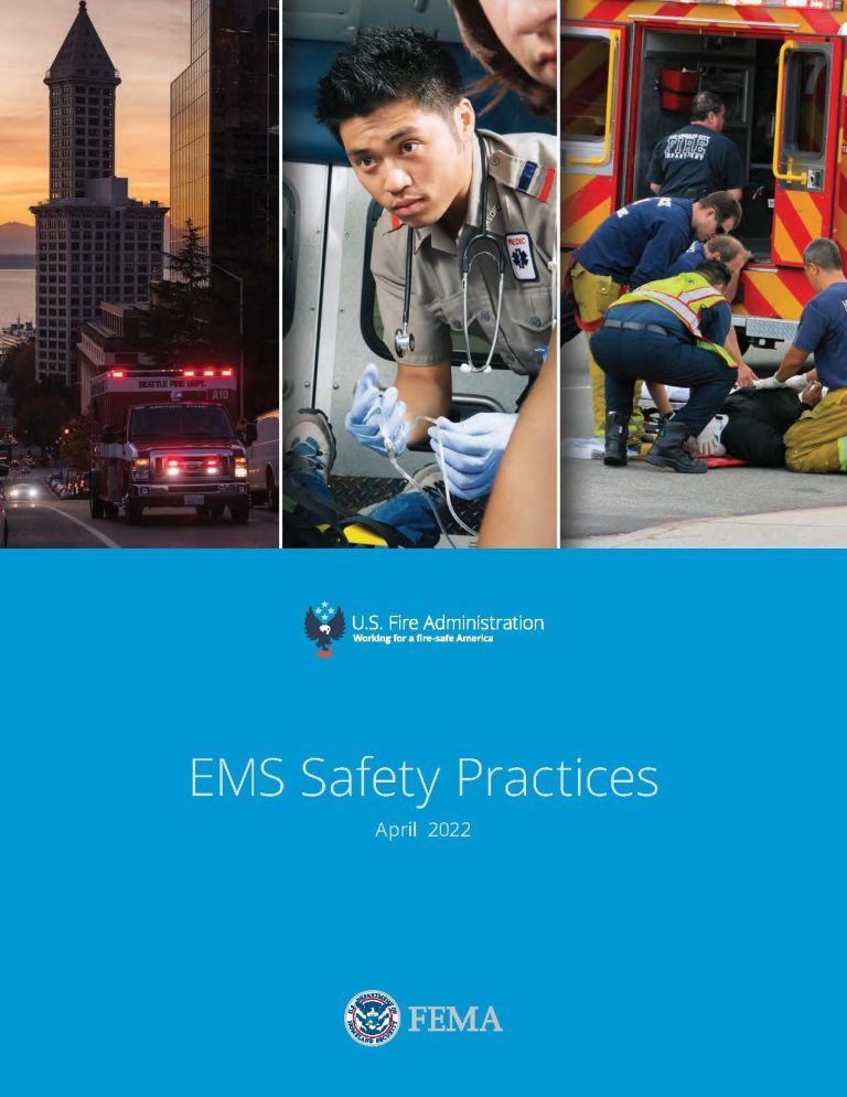 EMS Safety Manual - April 2022 - Emergency Medical Services