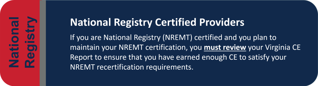 CHANGES TO VIRGINIA’S RECERTIFICATION REQUIREMENTS - Emergency Medical ...