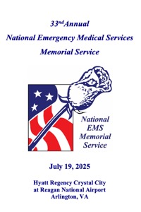 National EMS Memorial Service, July 19, 2025 - Emergency Medical Services