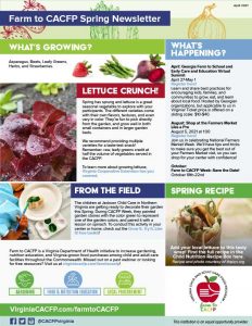 Farm to CACFP - Child and Adult Care Food Program