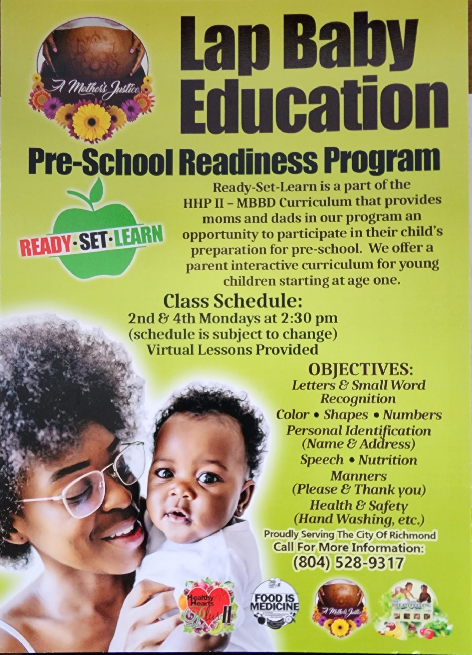 Lap Baby Education - Healthy Hearts Plus II - Health Equity