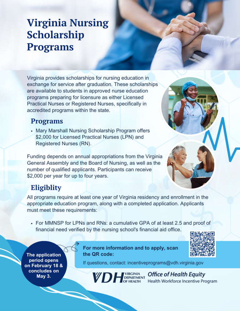 Nursing Scholarship Programs- LPN/RN – Health Equity