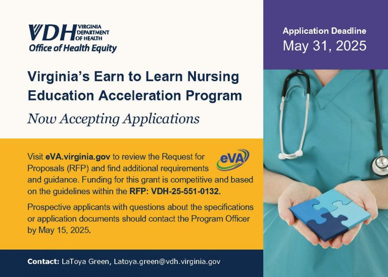 Virginia's Earn to Learn Program - Health Equity