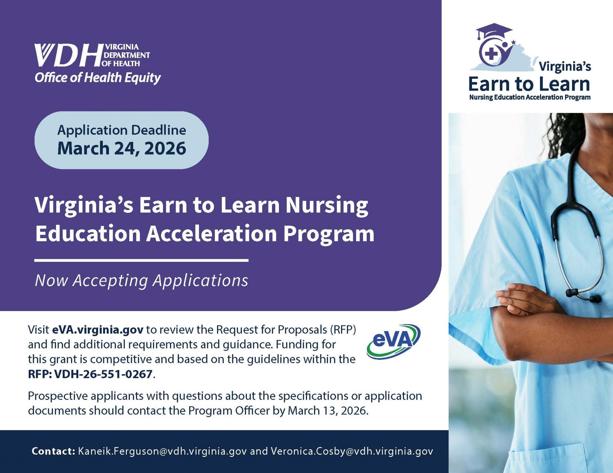 Virginia's Earn to Learn Program - Health Equity